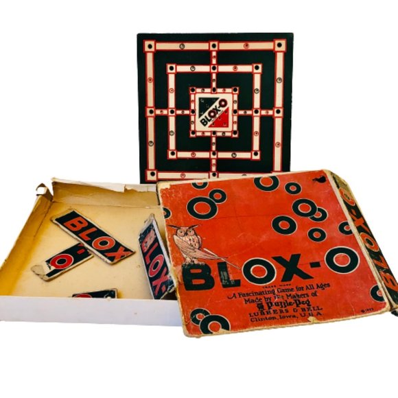 Blox-O | Toys | Puzzle Peg Game Bloxo Instructions Vintage 923 | Poshmark
